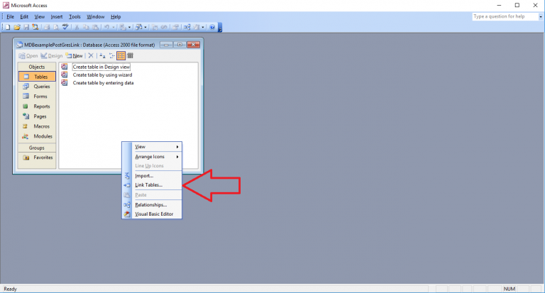 MS Access Front End – Linked to PostGreSQL back end – a simple walk ...