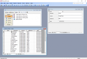 MS Access Front End – Linked to PostGreSQL back end – a simple walk ...